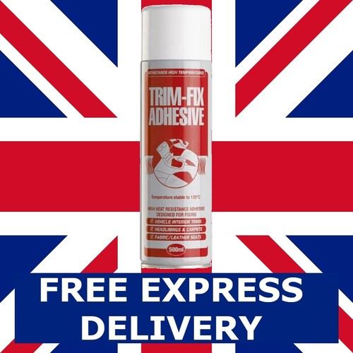 Trim Fix 500ml High Temperature Adhesive Spray Carpet Glue For Cars Van ...