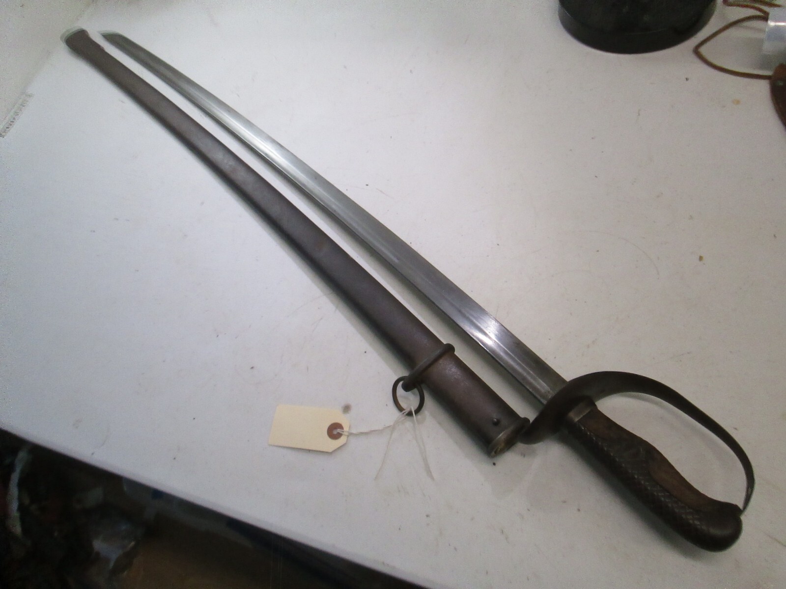 RUSSO JAPANESE NCO CAVALRY SWORD AND SCABBARD ARSENAL MARKED #Y3 | eBay