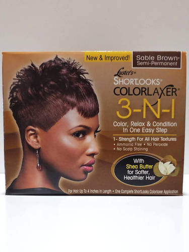Luster's Shortlooks ColorLaxer 3-N-1 with Shea Butter Semi-Perm (SABLE ...