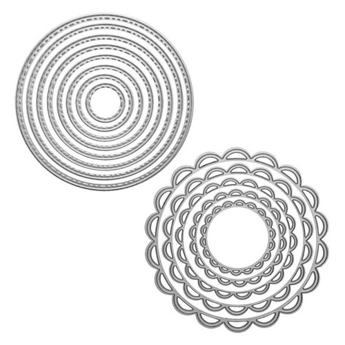 Lace Circle Round Metal Cutting Dies Stencil Scrapbooking DIY Album ...