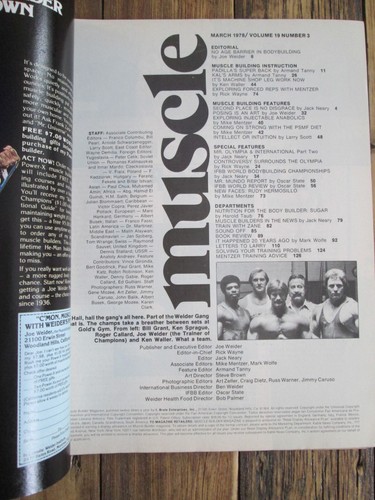 Lot 4 Muscle Builder & Power Bodybuilding Magazine 1970s Development ...