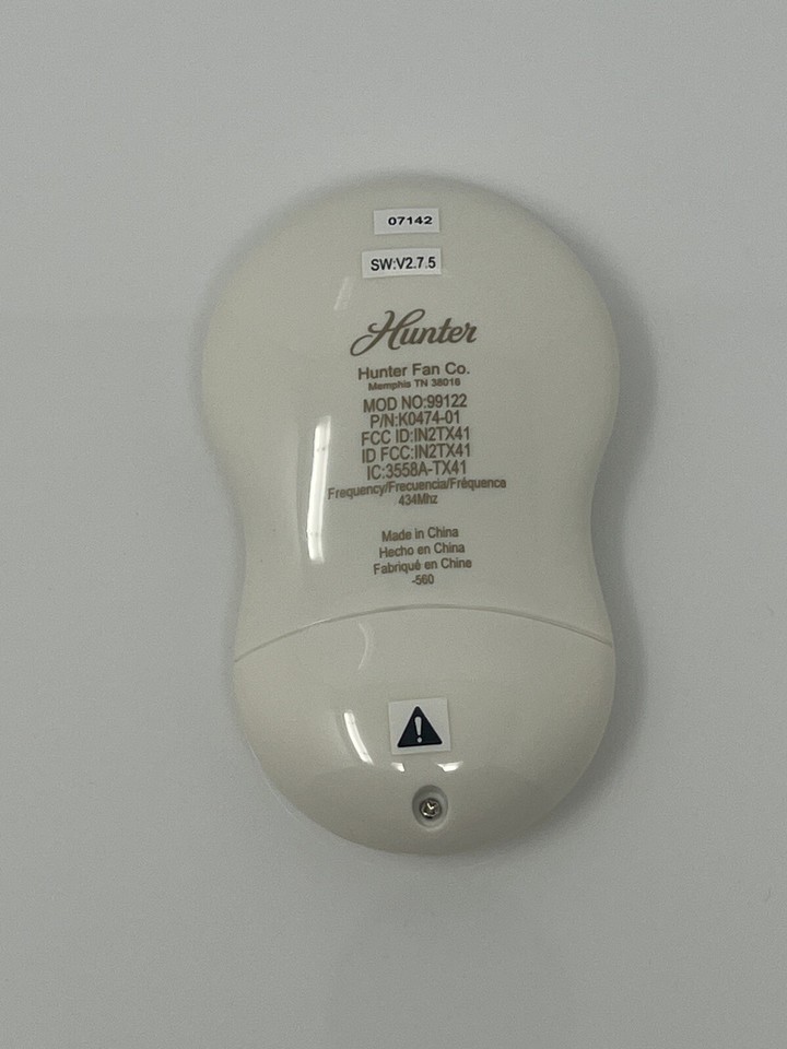 Hunter Genuine Replacement Handheld Ceiling Fan Remote Control ...
