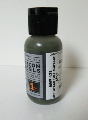 Mission Models Acrylic Paint- IDF Green (IDF Current AFV) #MMP-128 ...