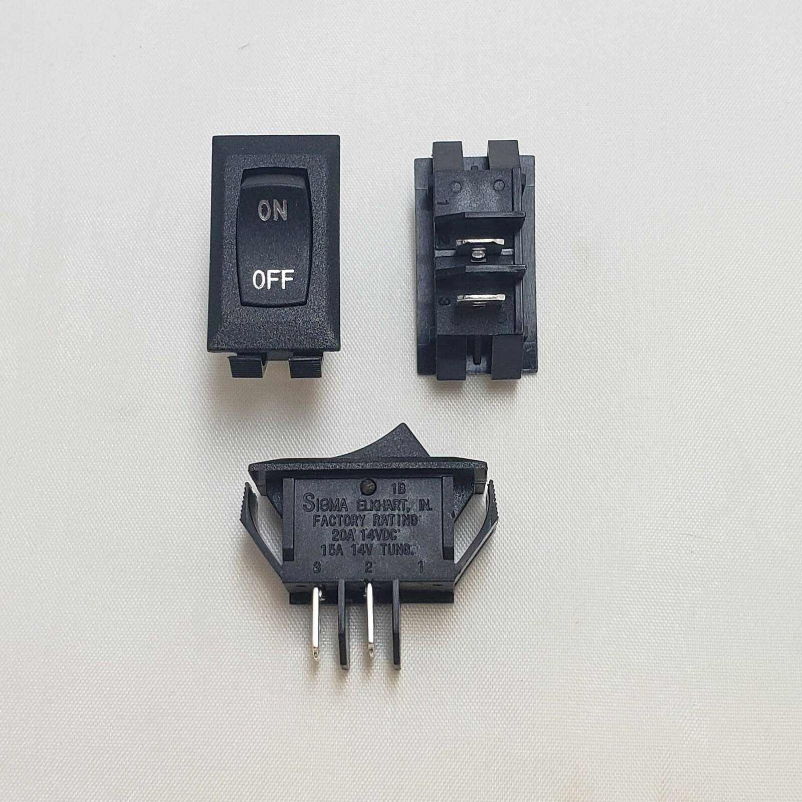 1B-18-U-315S SIGMA SWITCHES REPLACEMENT SPST BLACK ON OFF WITH ON OFF ...