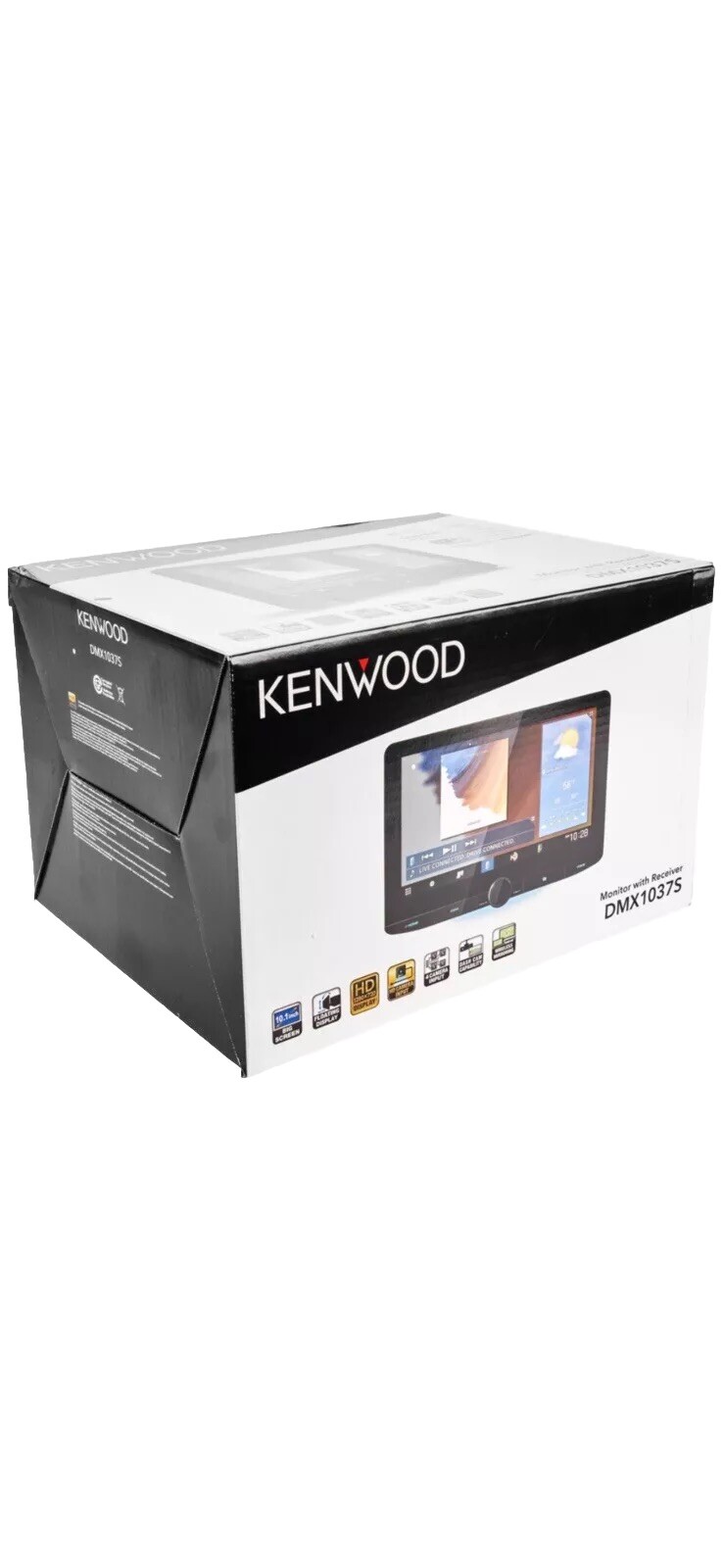 Kenwood DMX1037S 10.1" High Definition Car Stereo Receiver - Black ...