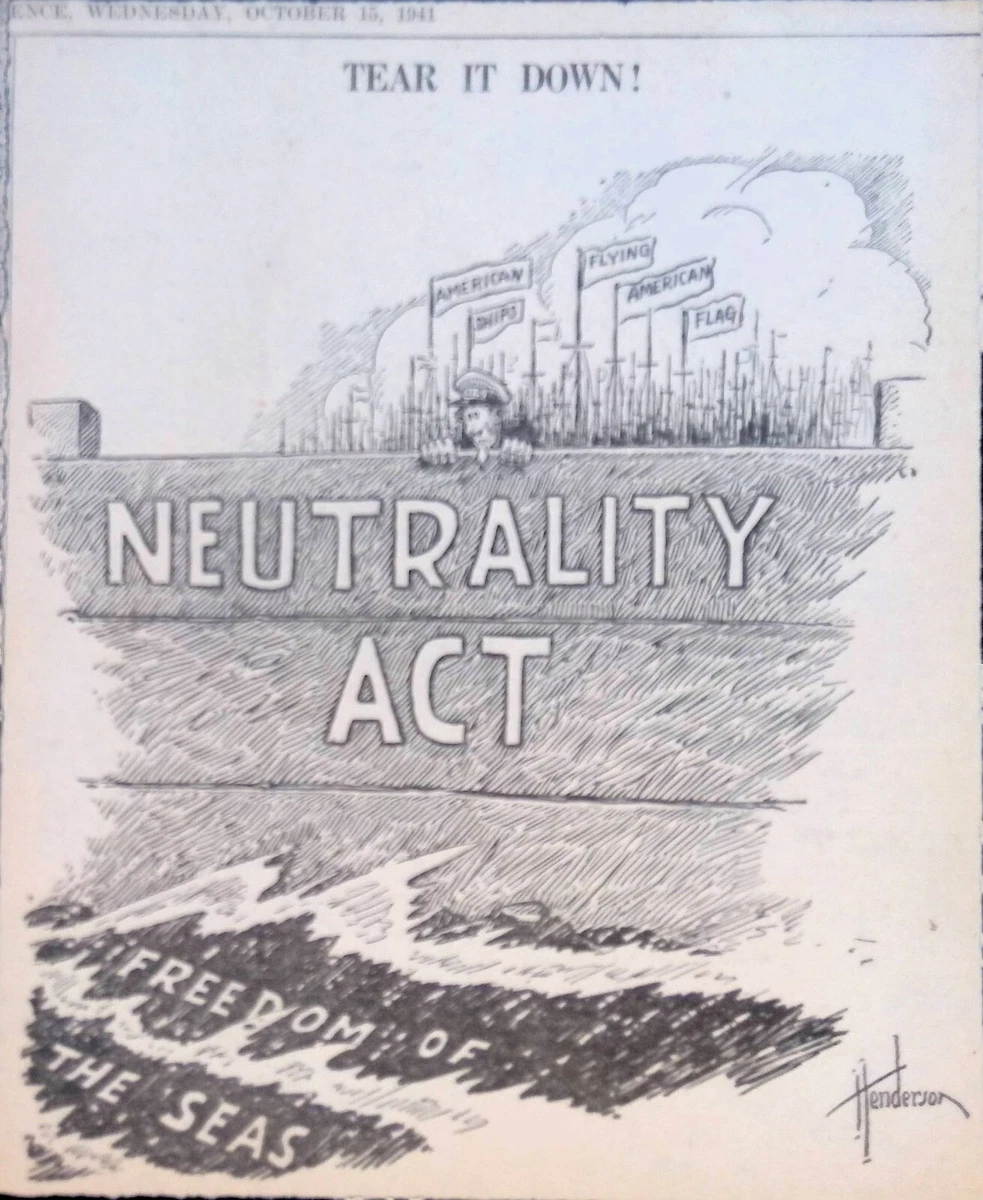 American Neutrality Ww1 Political Cartoon