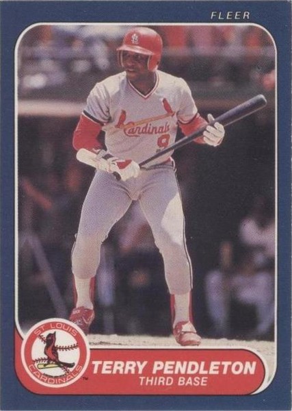 1986 Fleer - #44 Terry Pendleton for sale online | eBay