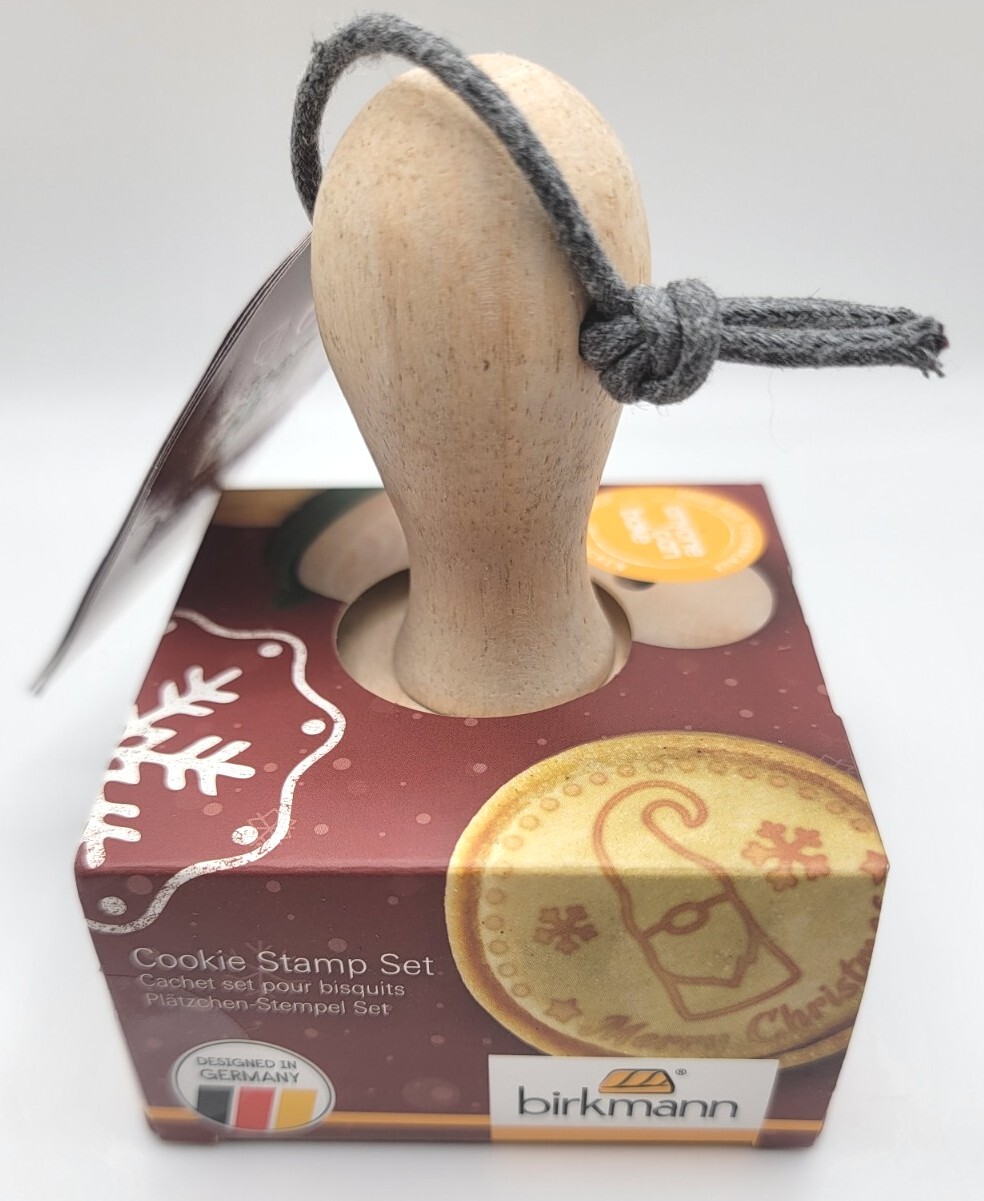 BIRKMANN German Wood Silicone CHRISTMAS COOKIE STAMPER Set Knome Tree ...