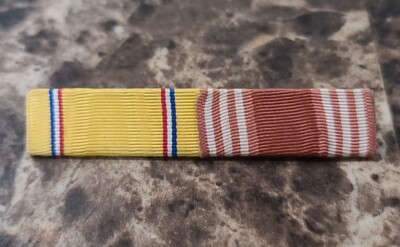 0.5"WW-11 American Defense & Army Good Conduct Pin Back Ribbon Bar ...