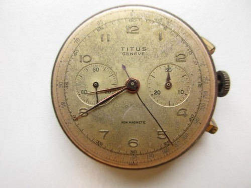 Landeron cal. 48 Swiss chronograph vintage watch movement - running | eBay