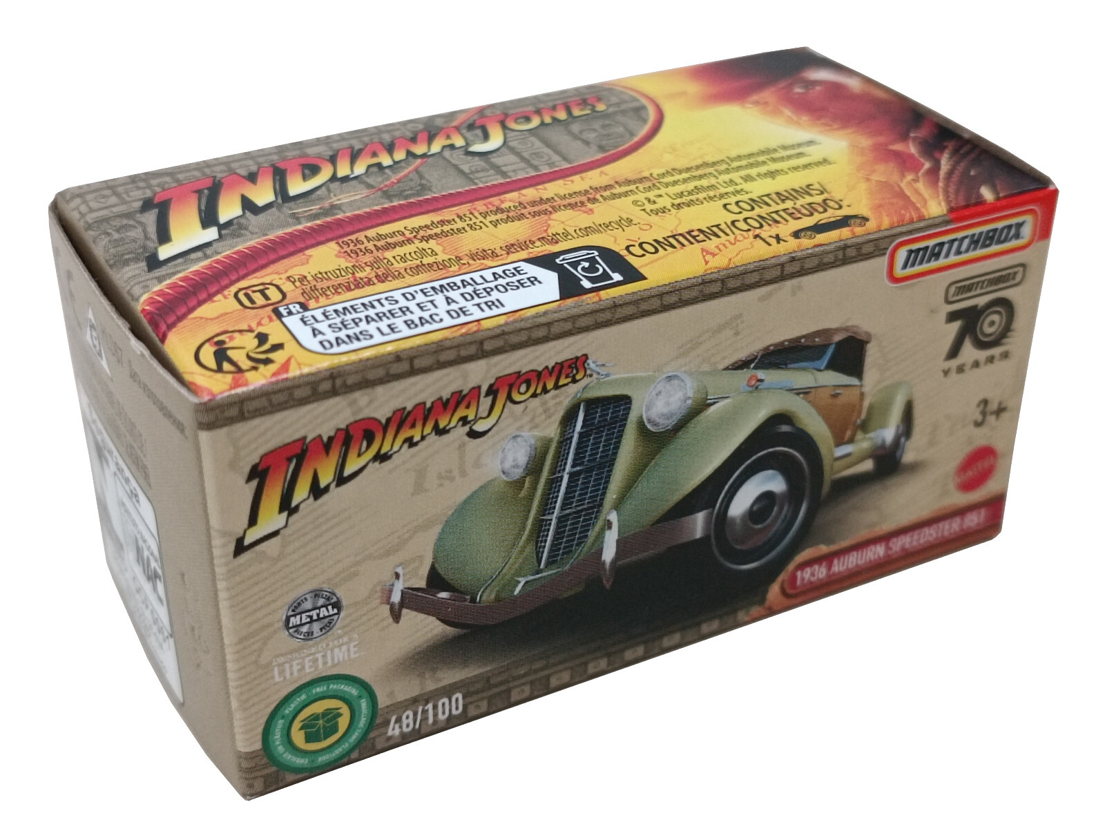 2023 Matchbox 1:64 1936 Auburn Speedster 851 Indiana Jones 70 Years ...