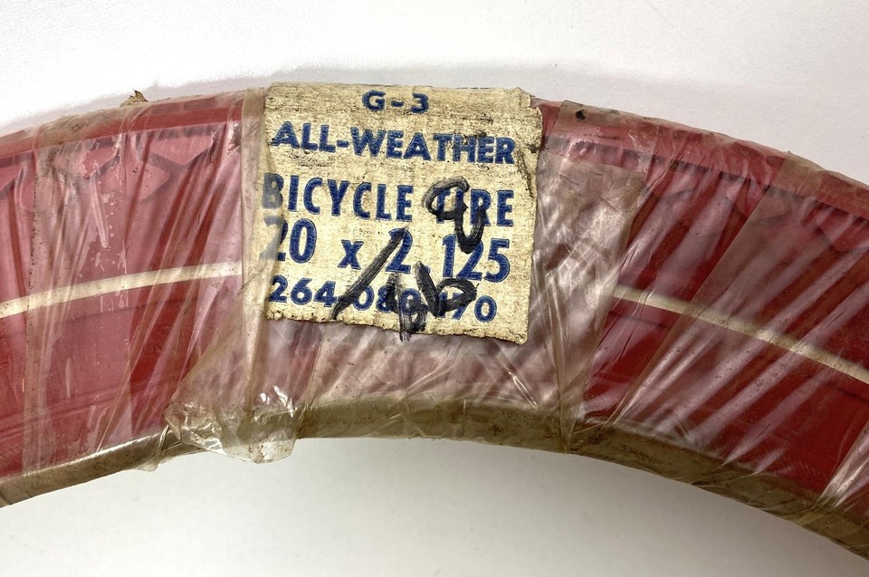 NOS Goodyear G-3 All Weather bicycle TIRE 20 x 2.125" RED | eBay