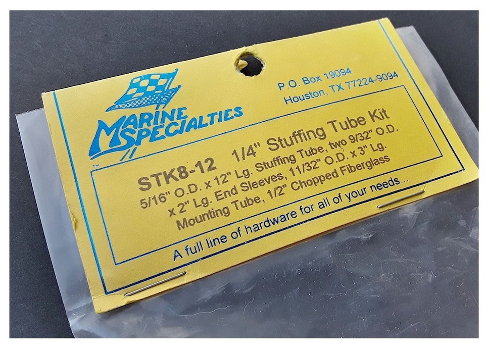 Vintage RC Boat Marine Specialties 1/4" Stuffing Tube Kit STK8-12 Old ...