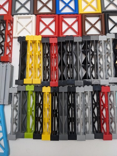 117pcs LEGO Girders Rectangular Vertical Support Beams Columns 2x2x10 ...