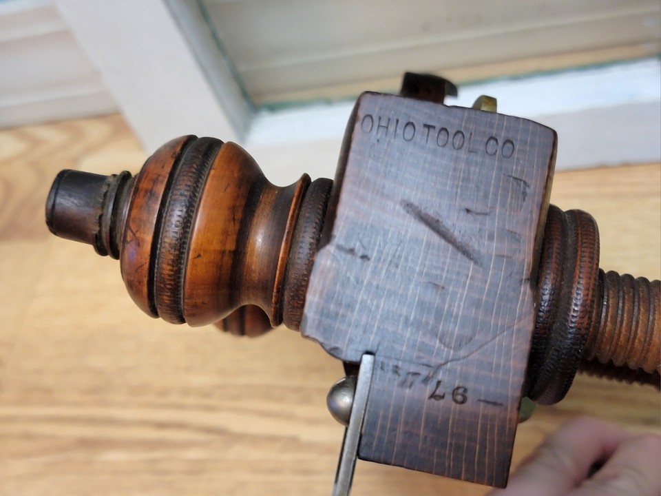 Vintage Ohio Tool No. 97 Beech Screw Stop Boxed Fence Plow Hand Plane 3 ...