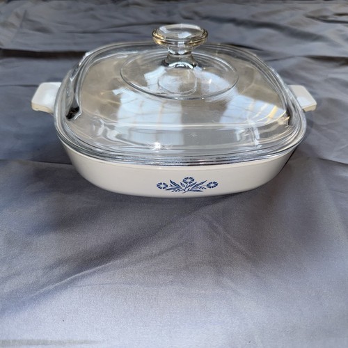Corning Ware Blue Cornflower Pattern P-10-B Casserole Pan 9x9x2 | eBay