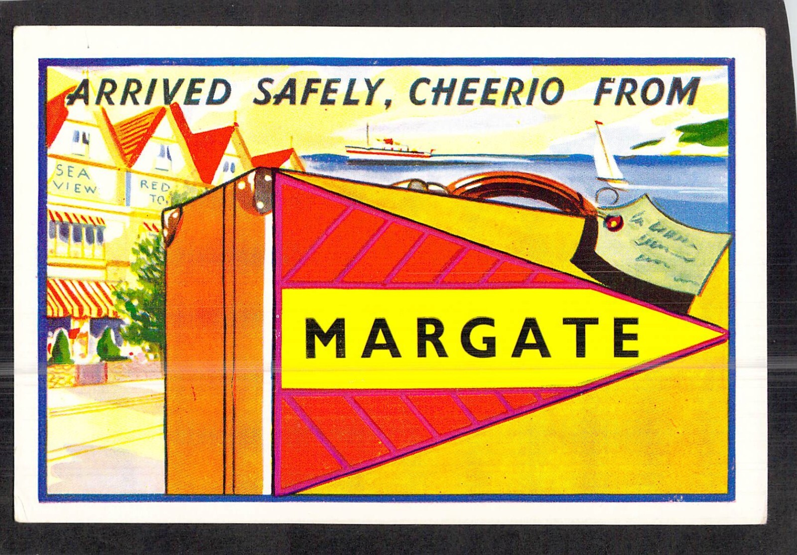 C9540 Humour Arrived Safely Margate #M3 HB Ltd vintage postcard | eBay