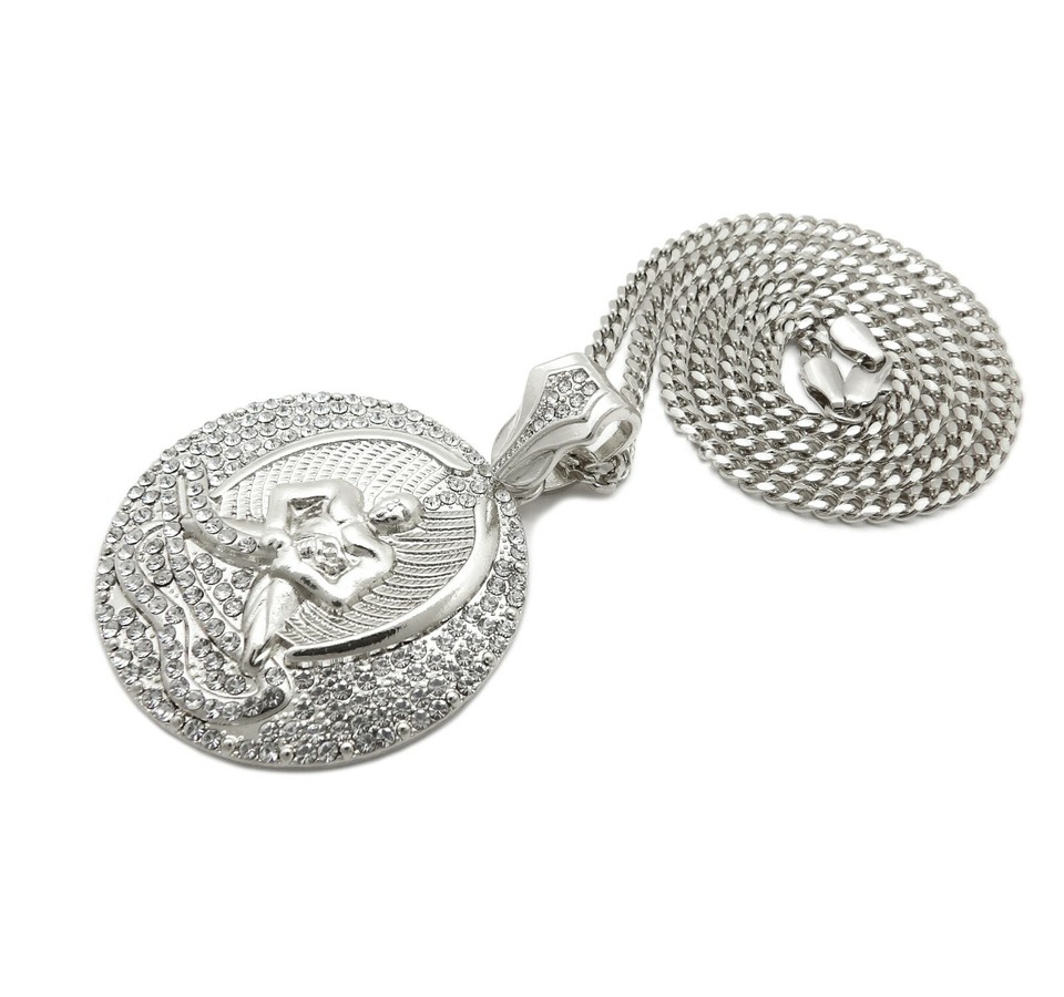 Mens 2Pac Euphanasia Pendant & 20" Cuban Chain Hip Hop Necklace* | eBay