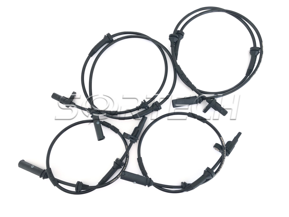 4pcs Front & Rear L/R ABS Speed Sensor for BMW 34526869293 34526855050 ...
