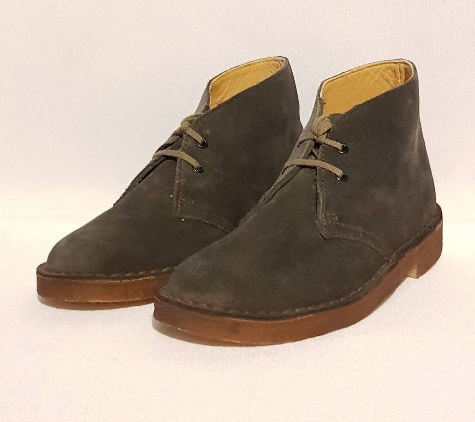 NEW CLARKS ORIGINALS DESERT BOOTS GREY BLUE PINK SUEDE LEATHER LADIES ...