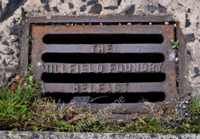 Photo 6x4 Millfield Foundry grating cover, Belfast (2) Ballyhackamore A ...