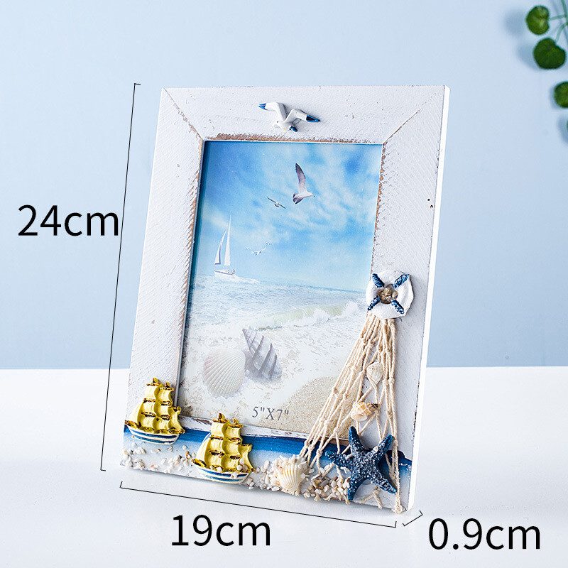 2 X Photo Frame Wood Old Effect Display Picture Frames Various Sizes ...