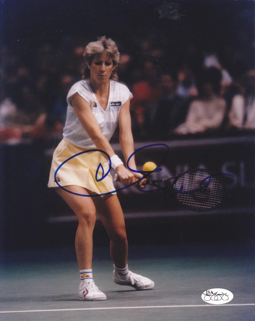CHRIS EVERT Signed 8x10 Color Glossy Photo Full Autograph JSA Sticker ...