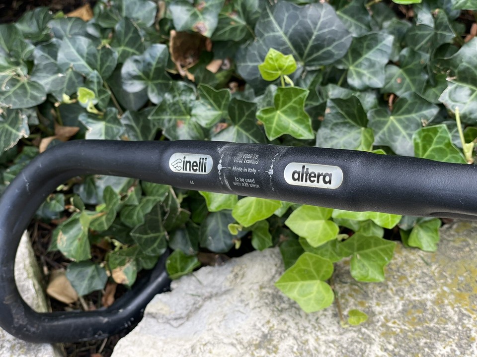 Cinelli Altera Handlebars - Ergo Road Drop Bar - 26.0mm Clamp Black ...