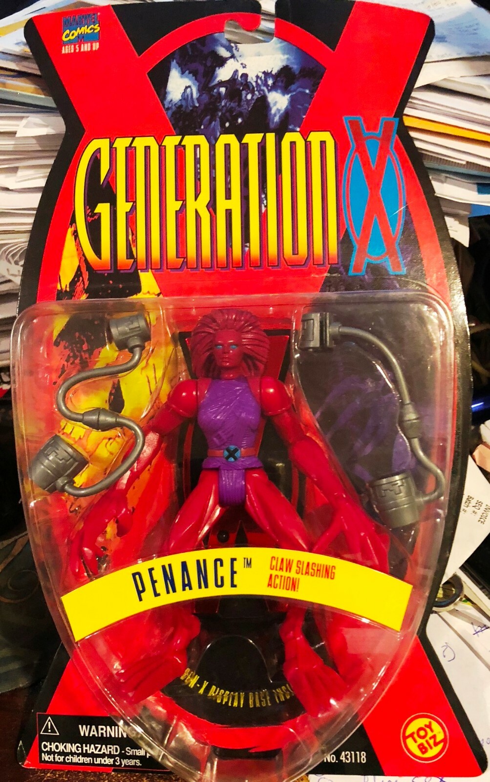 X-men Generation X Series 1 Penance Action Figure 1996 Toy Biz Factory ...