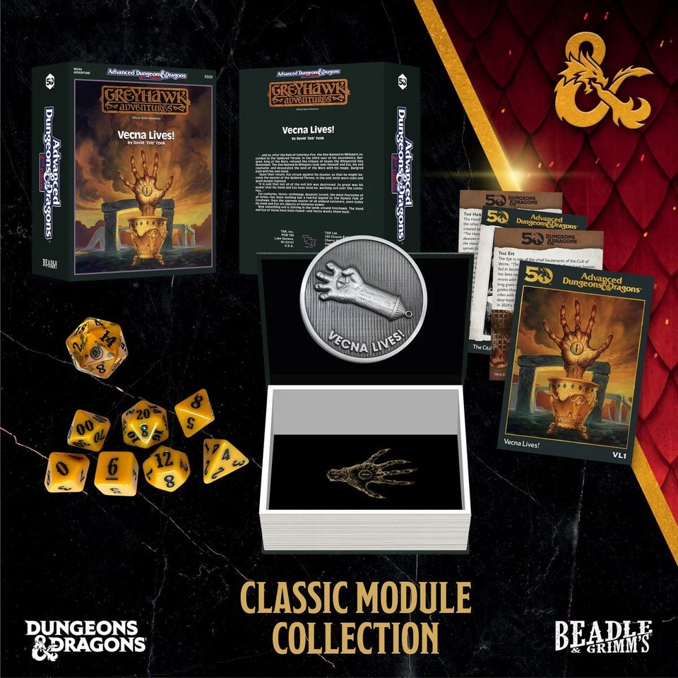Dungeons & Dragons Vecna Lives! Classic Greyhawk Module Dice Collection ...