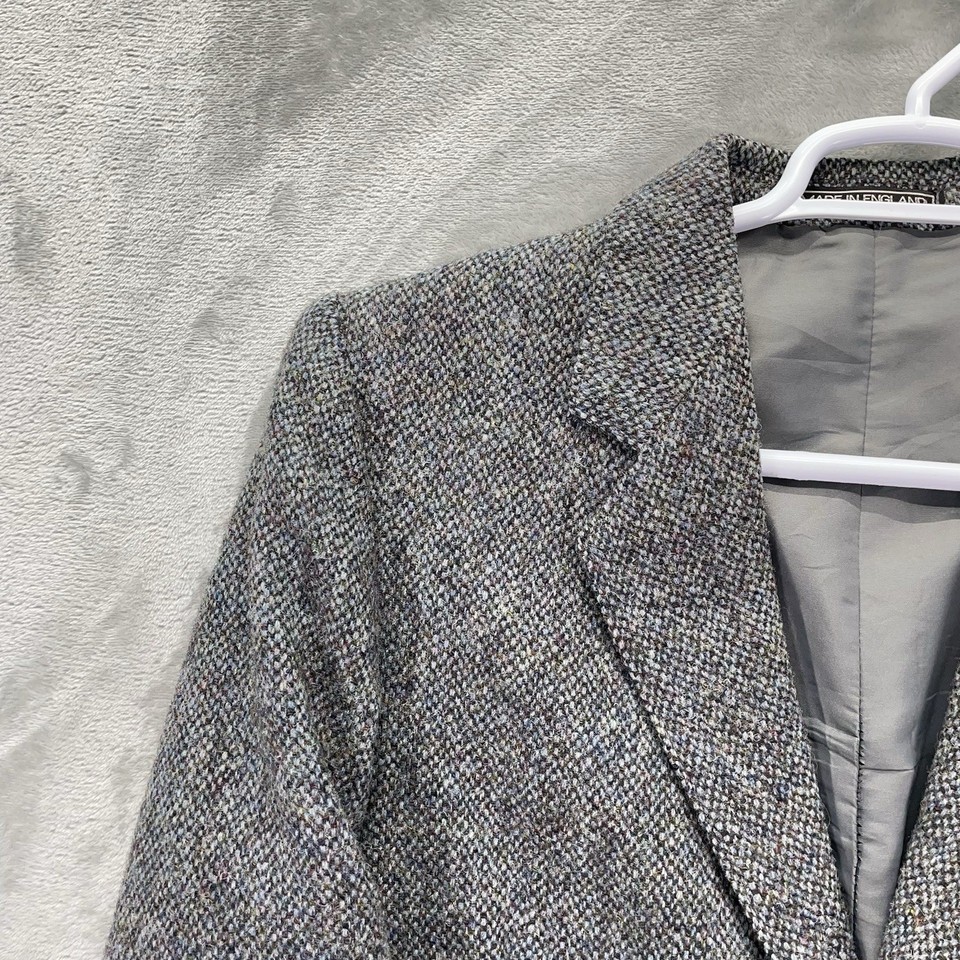 Lynton Harris Tweed Blazer Men 42 Wool Jacket Sports Coat two button ...