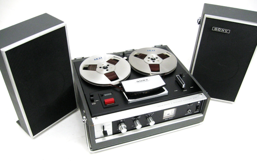 SONY TC-230 REEL TO REEL TAPE DECK STEREO CENTER AMP SPEAKERS SERVICED ...