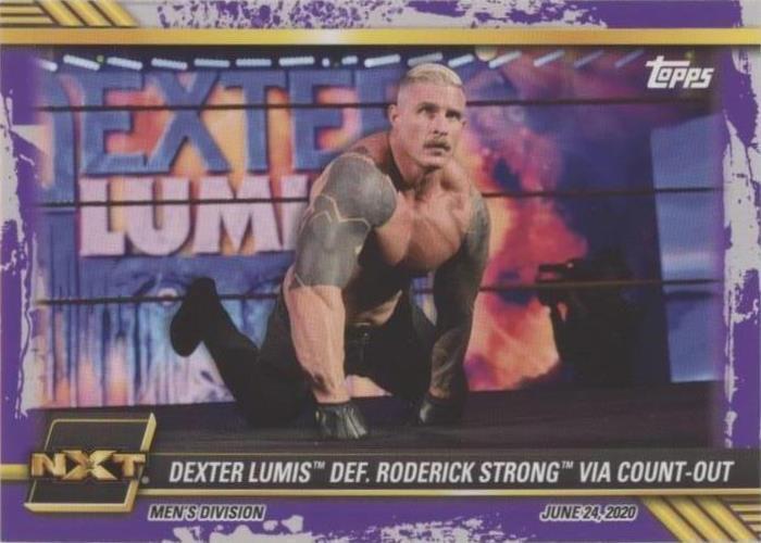 2021 Topps WWE NXT - Dexter Lumis def. Roderick Strong Via Count-Out ...