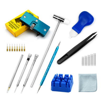 Watch Repair Set Tool Kit To Fix Battery Back Wrist Strap Adjust Pin ...