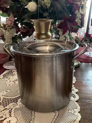 Tall Silver Pan with Lid | eBay