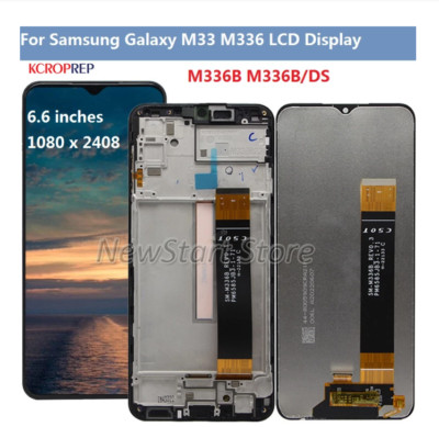 For Samsung Galaxy M33 M336B, M336B/DS LCD Display With frame Touch ...