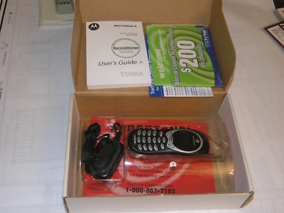 Vintage MOTOROLA 120T TracFone - New in the box w/ manual | eBay