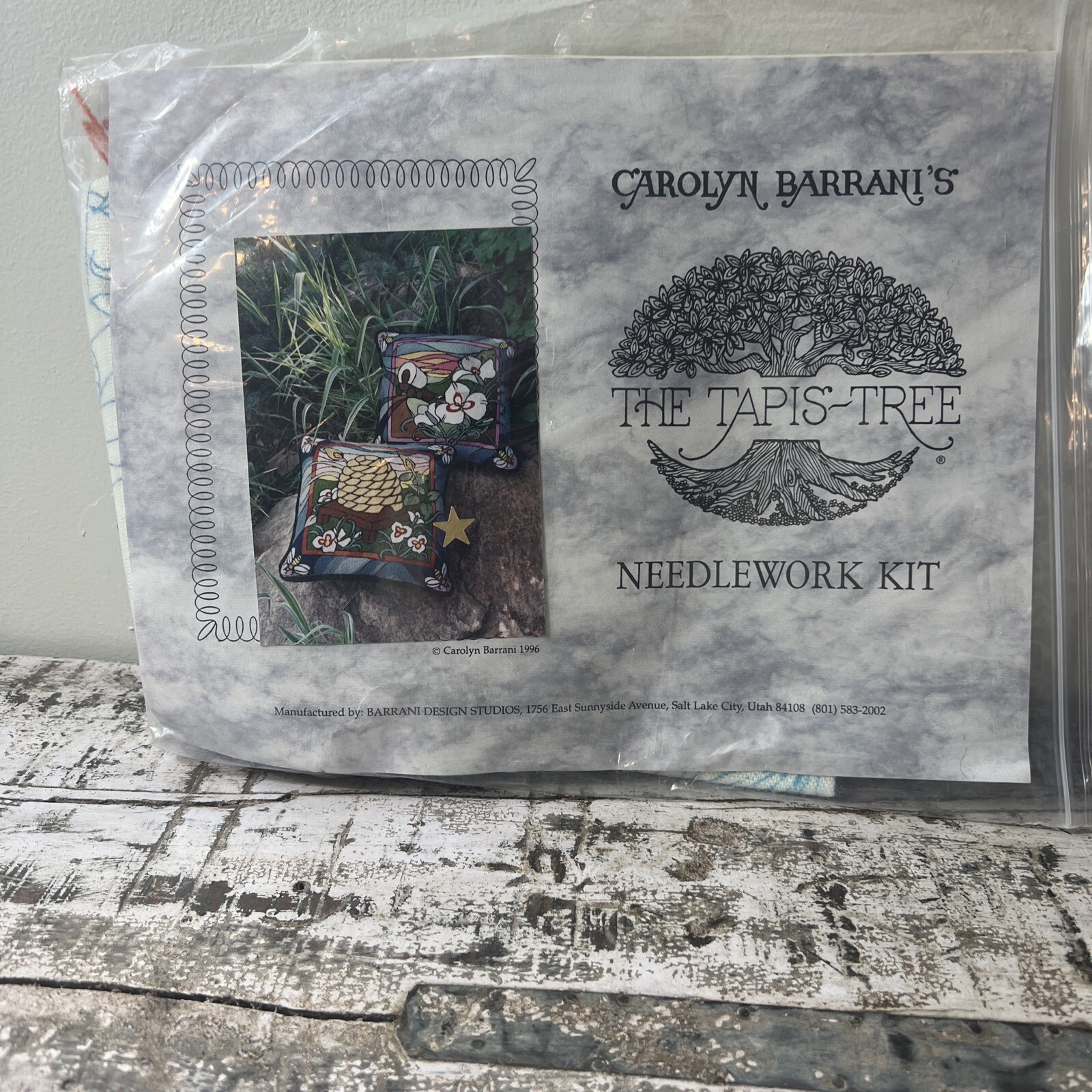 Carolyn Barrani's Tapis Tree Needlework Kit Stains Glass Beehive New | eBay