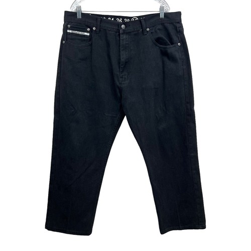 Akademiks AKDMKS Jeans Straight Leg 5 Pocket Zip Hi Rise Blue Men Sz ...