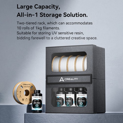 Creality Filament Dryer Box 3D Printing Filament Case 10 Spools Storage ...