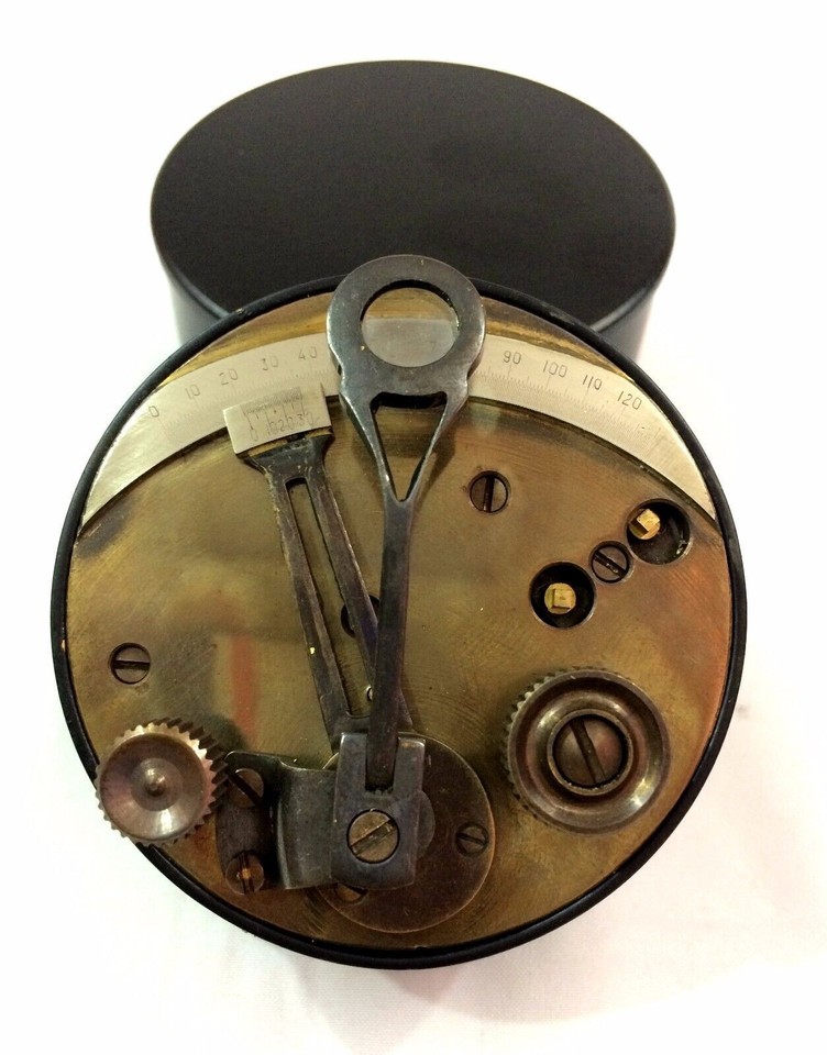 Antique Maritime Brass Pocket Sextant Nautical Army SHIP DRUM WORKING ...