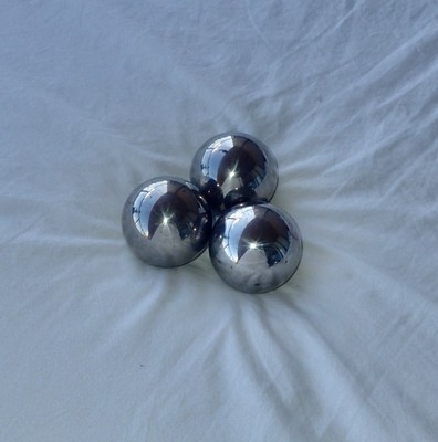 STEELIE MARBLE SOLID GIANT METAL MARBLES | eBay