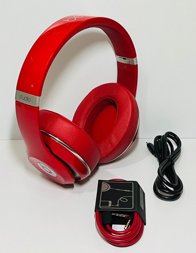 Beats by Dr. Dre Studio 2 Red ️Wired Headphones( NOT WIRELESS) | eBay