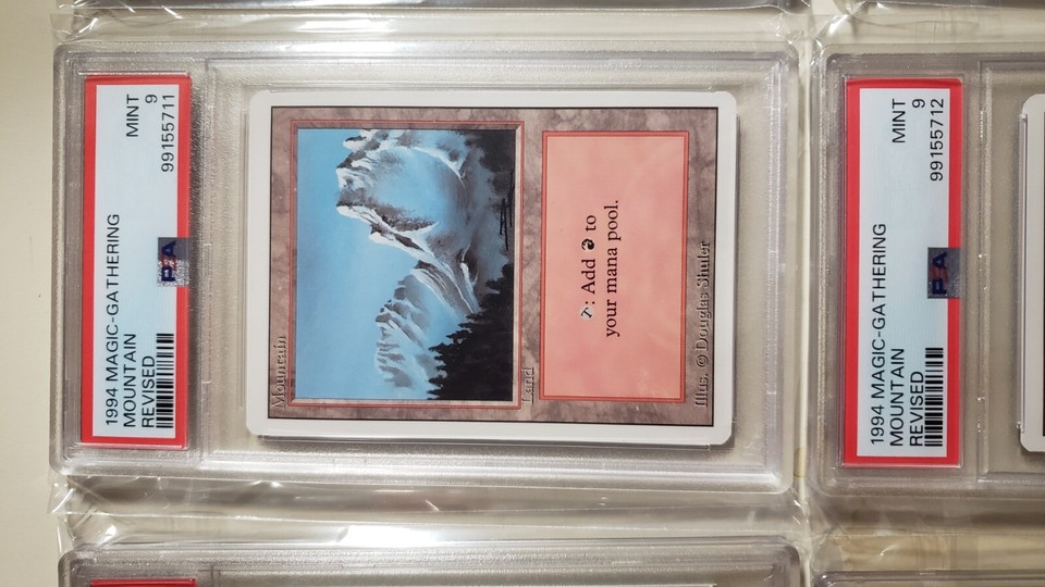 Lot Of 6 PSA Graded Vintage 1994 MTG Magic The Gathering Revised Cards ...