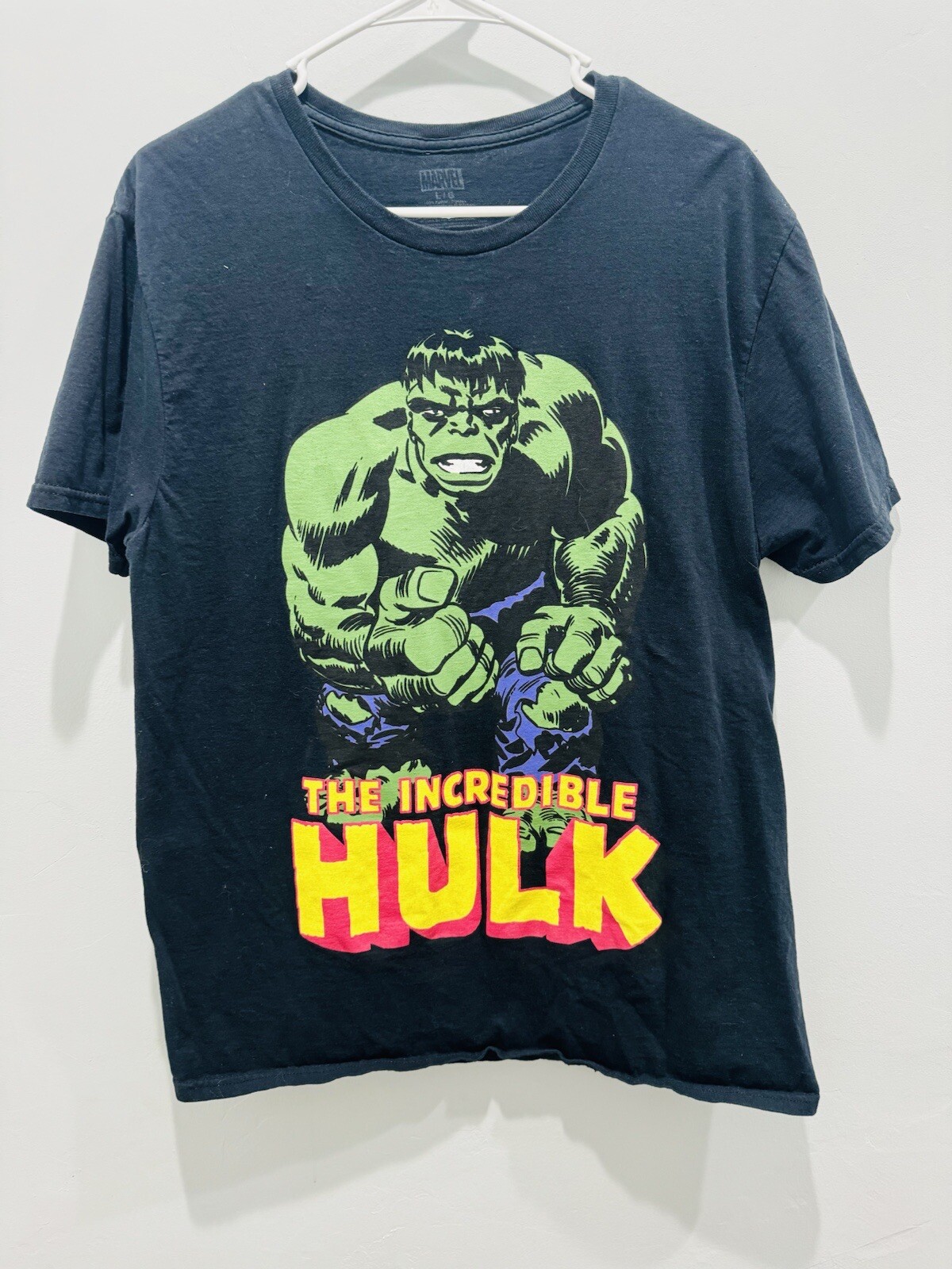 MARVEL THE INCREDIBLE HULK GRAPHIC SHIRT SIZE LARGE A… - Gem