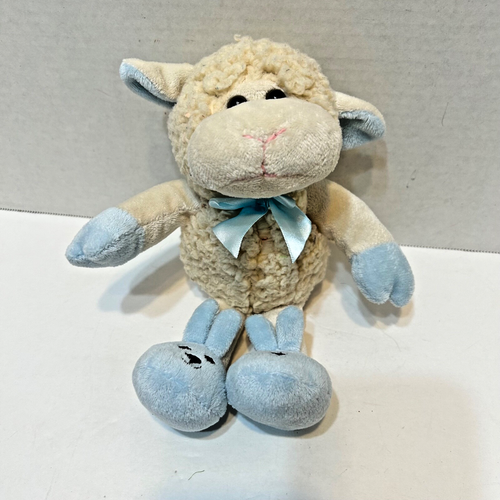 Fiesta Plush Baby Lamb Blue Bunny Slippers Sheep Stuffed Animal Easter ...