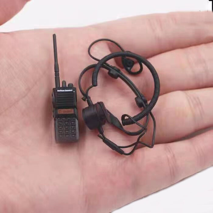 1/6 Scale Dolls House Soldier Communication Miniatures Walkie-talkie ...