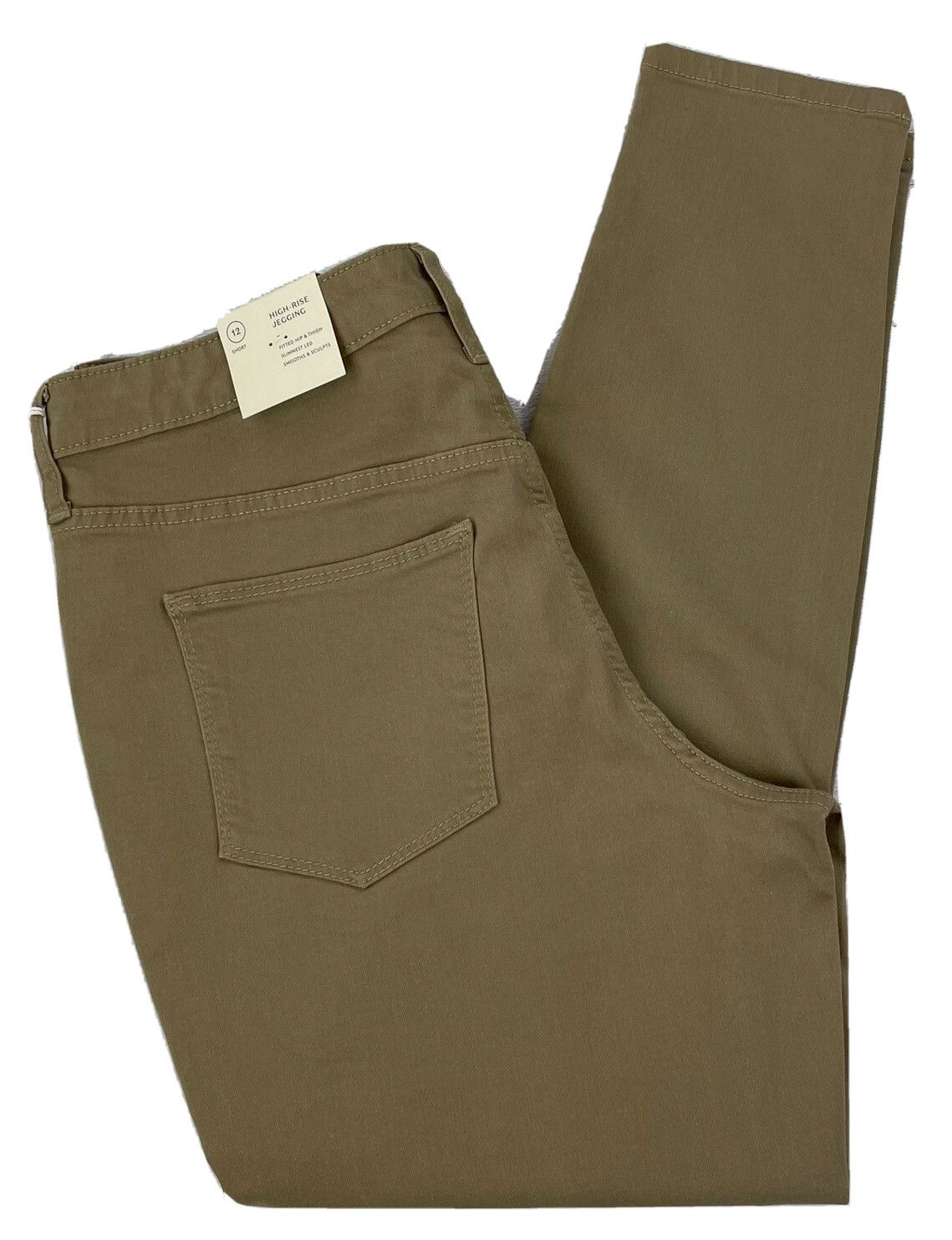 Universal Thread High Rise Jegging Jeans Tan Slimmest Leg Stretch Size ...