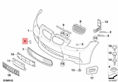 New Genuine BMW Tow Hook Cover 51118043981 | eBay