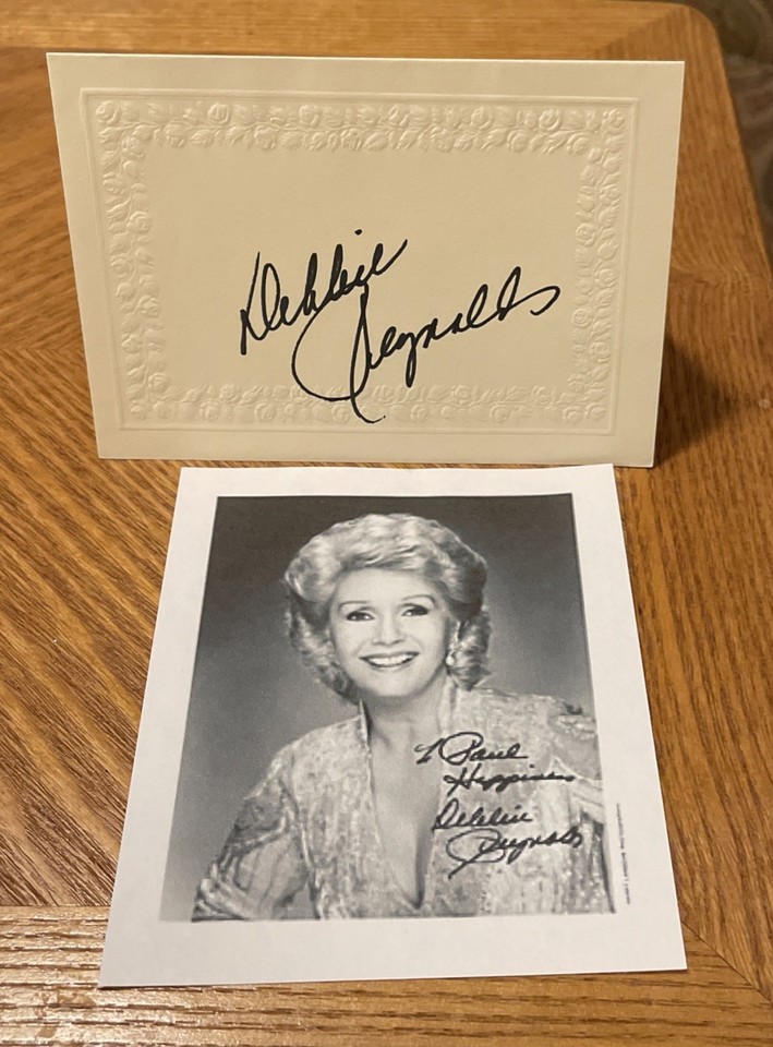Debbie Reynolds - Actress - Note Card Front Signed / Autograph | eBay